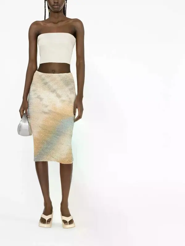 Off-White Tie-dye Pencil Skirt