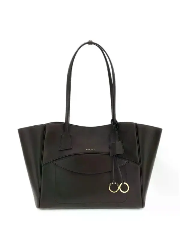 HIDESINS Logo-print Leather Tote Bag - Brown