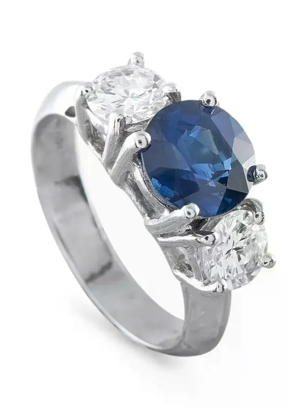 LB EXCLUSIVE Sapphire And Diamond Ring - Silver
