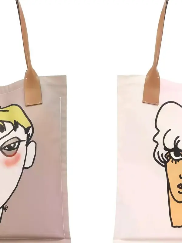 ODEEH Graphic Print Tote Bag