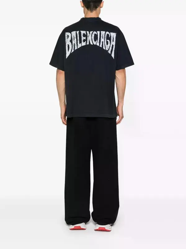 Balenciaga Logo-print T-shirt - Black