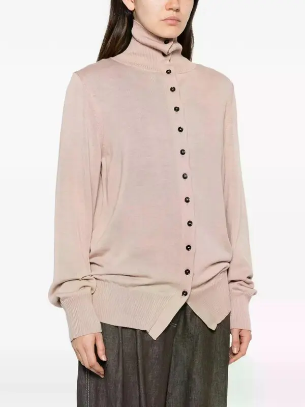 Liviana Conti High-neck Button-up Cardigan