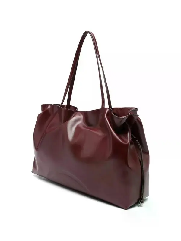 Tory Burch Ella Logo-debossed Tote Bag - Brown