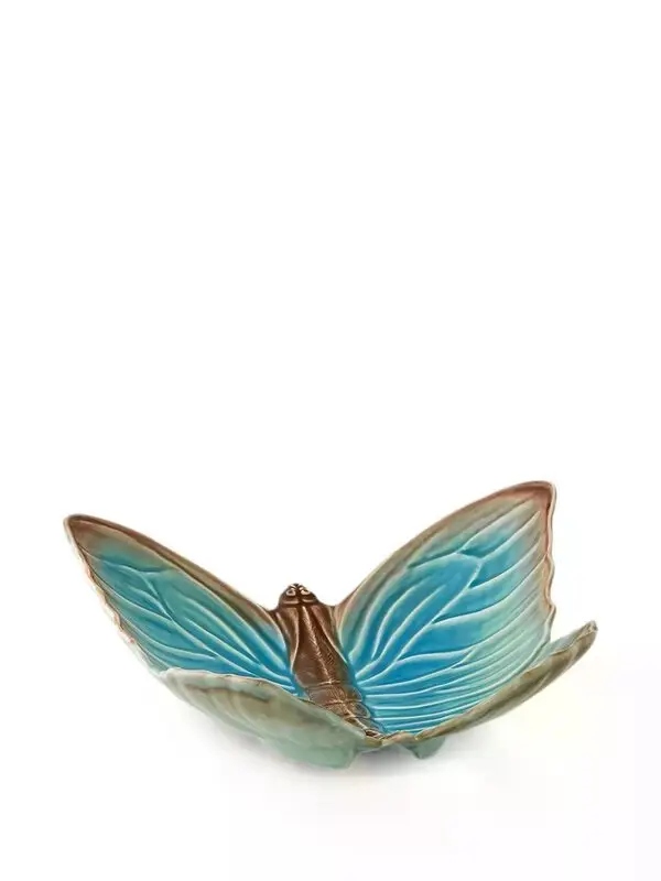 BORDALLO PINHEIRO X Claudia Schiffer Cloudy Butterflies Fruit Bowl - Blue