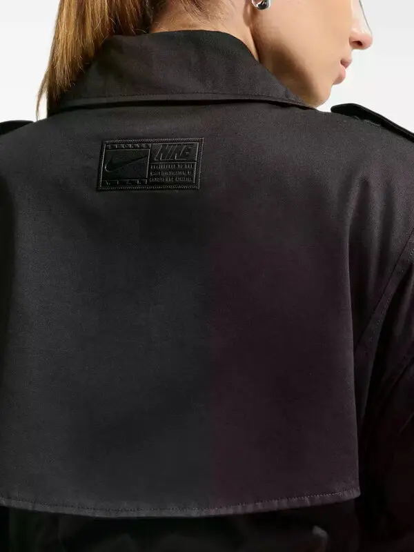 Nike Double-breasted Trench Coat - Black