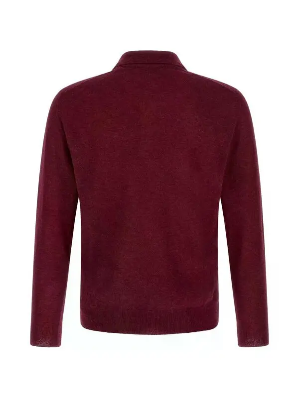 ZANONE Long-sleeve Polo Shirt - Red