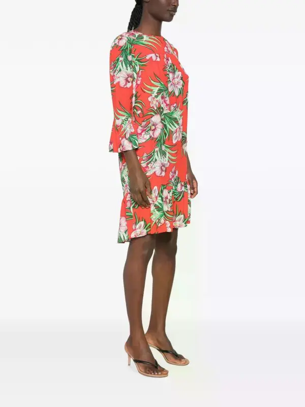 MARCO BOLOGNA Floral-print Ruffled Mini Dress