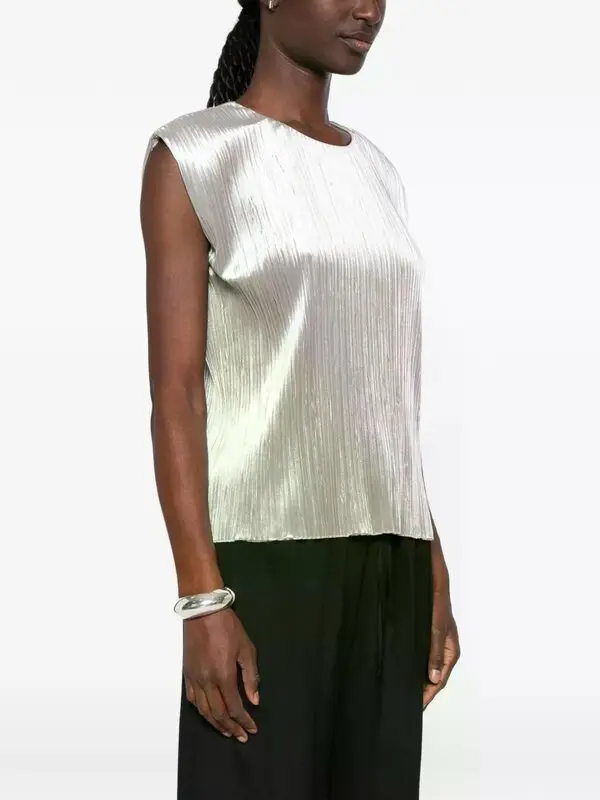 FORTE_FORTE Plissé-effect Sleeveless Top