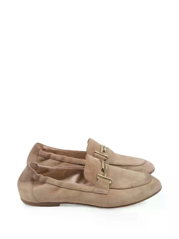 TOD'S Double T Elastic Loafers - Neutrals