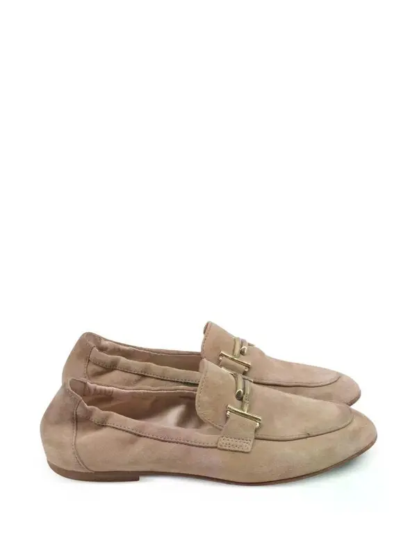 TOD'S Double T Elastic Loafers - Neutrals