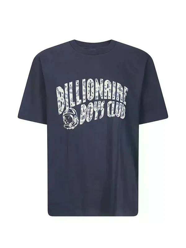 BILLIONAIRE BOYS CLUB Leopard-print Logo-print T-shirt - Blue