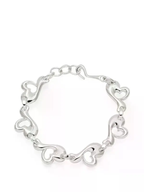 YOJ Agapi Heart-link Bracelet - Silver