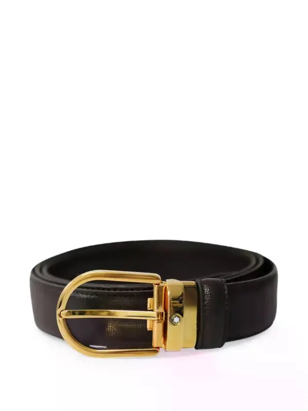 Montblanc Logo-engraved Buckle Belt - Brown