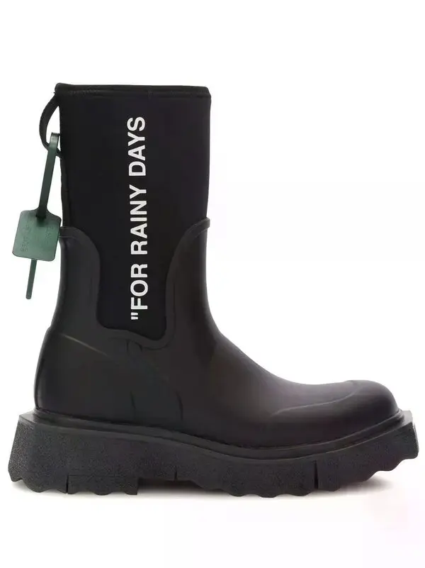 Off-White Sponge Logo-print Rain Boots