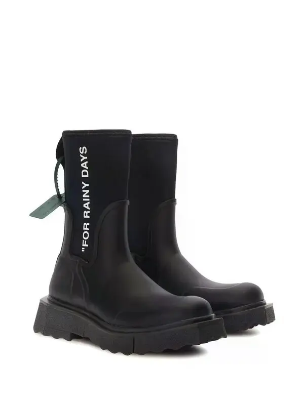 Off-White Sponge Logo-print Rain Boots