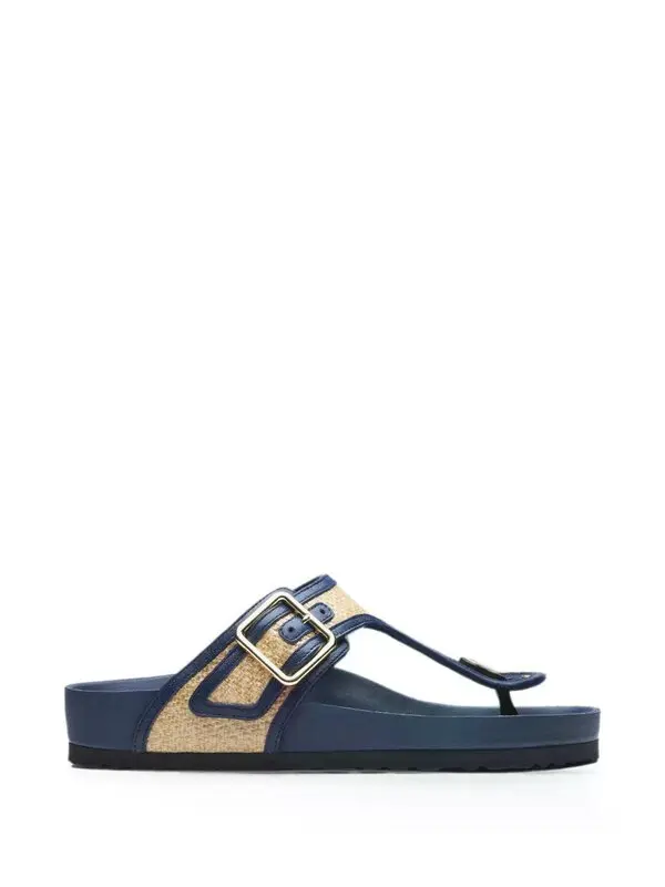 BIRKENSTOCK Gizeh Raffia Sandals - Blue