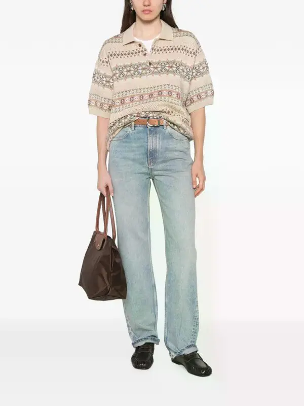 GOLDEN GOOSE Cotton Straight-leg Jeans - Blue