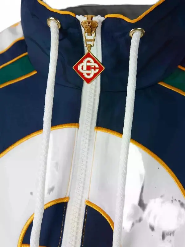 Casablanca Zip-fastening Logo-detail Jacket - Blue
