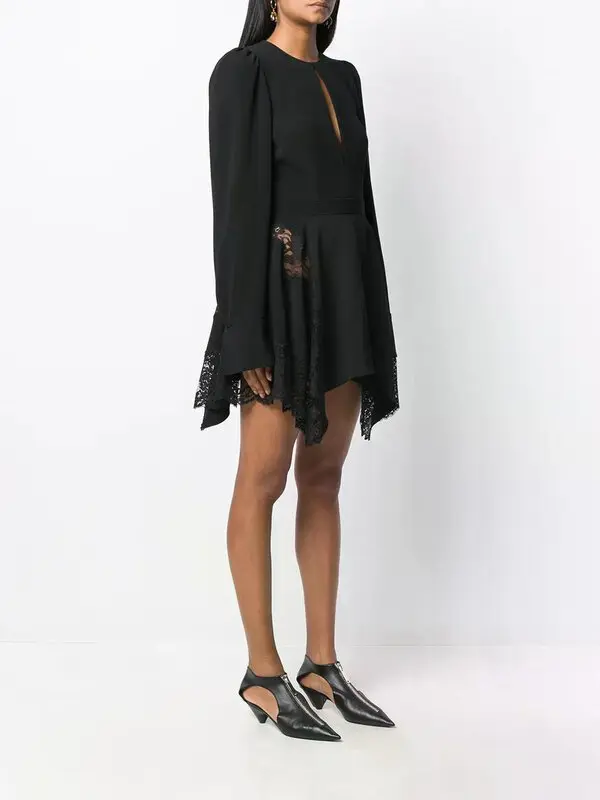 Stella McCartney Asymmetrical Lace Mini Dress