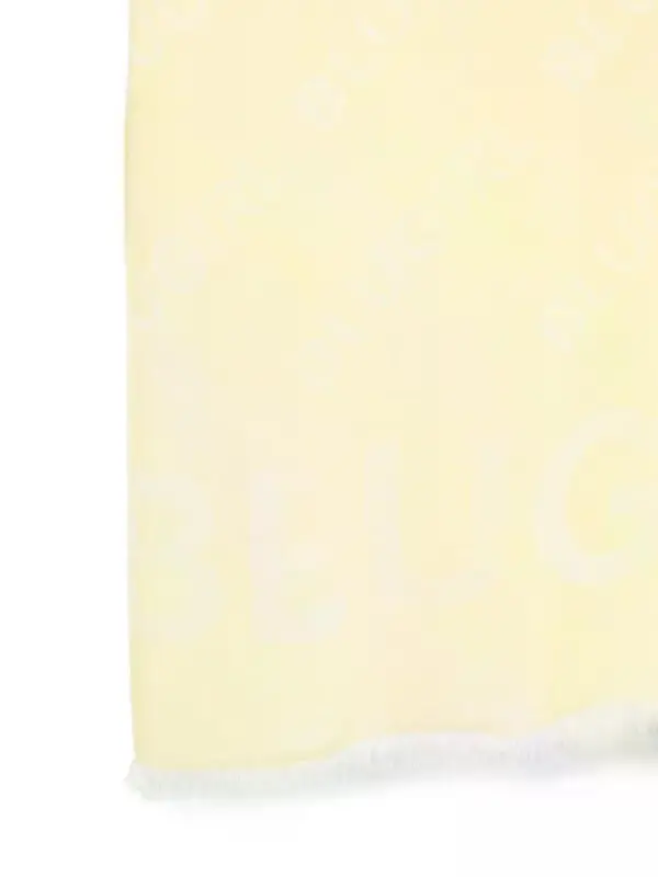 BLUGIRL Logo-print Frayed Scarf