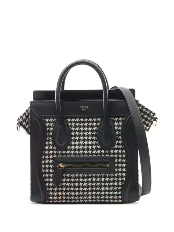 Celine 2010s Nano Luggage Two-way Handbag - Black