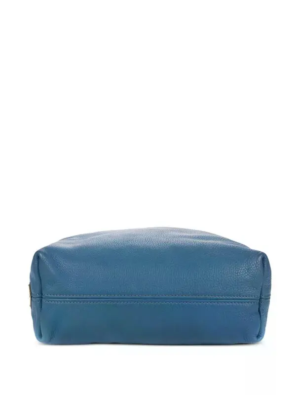 Prada Large Vitello Daino Logo-embossed Tote Bag