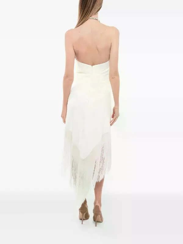 JIL SANDER Halterneck Fringed Dress