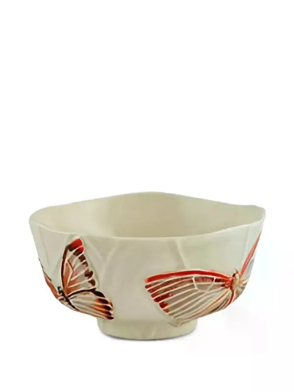 BORDALLO PINHEIRO X Claudia Schiffer Cloudy Butterflies Bowl - Neutrals