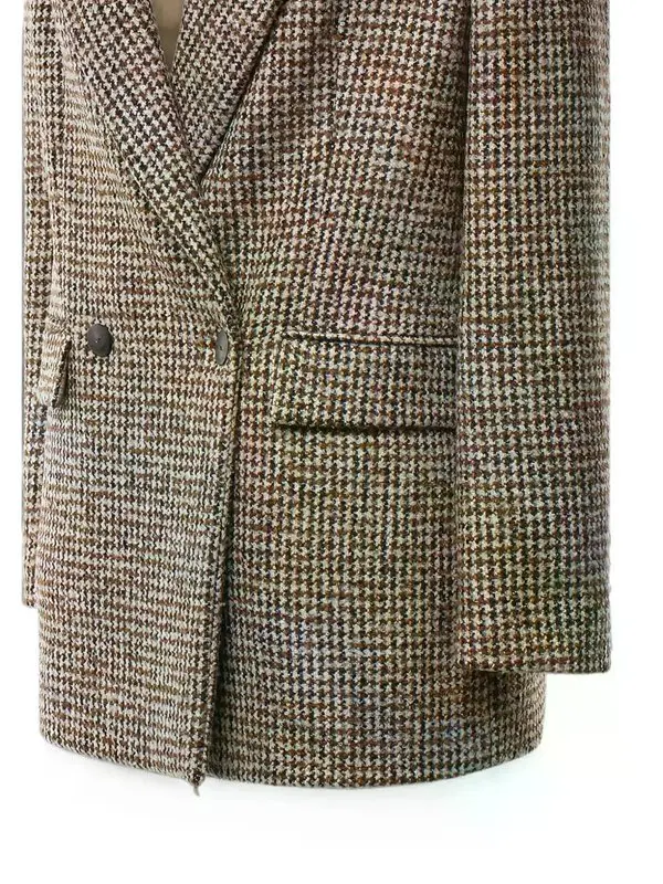 DONDUP Houndstooth Double-breasted Jacket