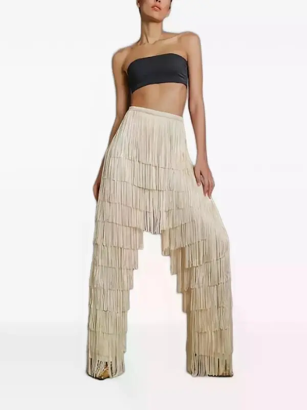 ELDORADO Fringed Tiered Trousers