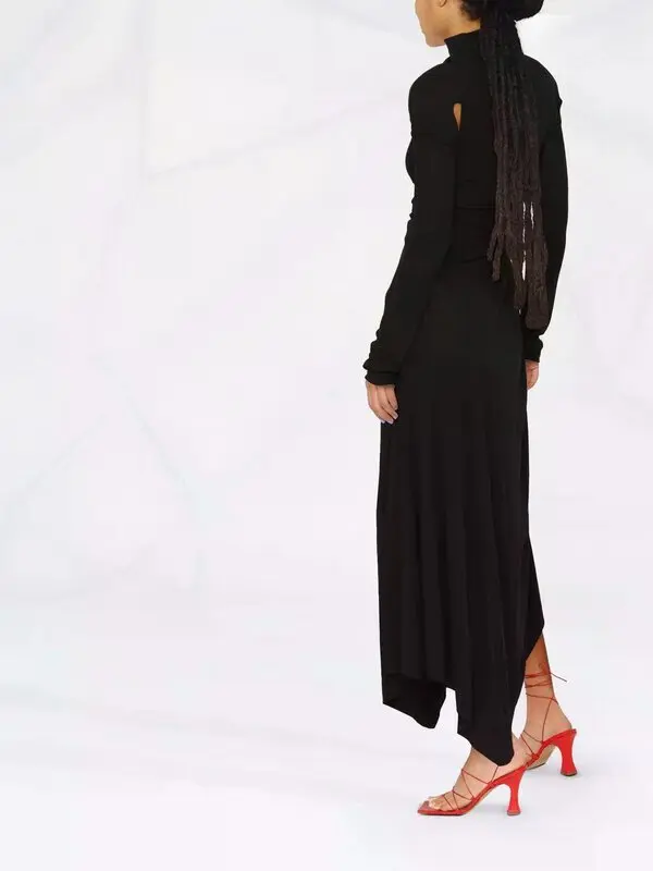 Off-White Logo-print Cut-out Dress