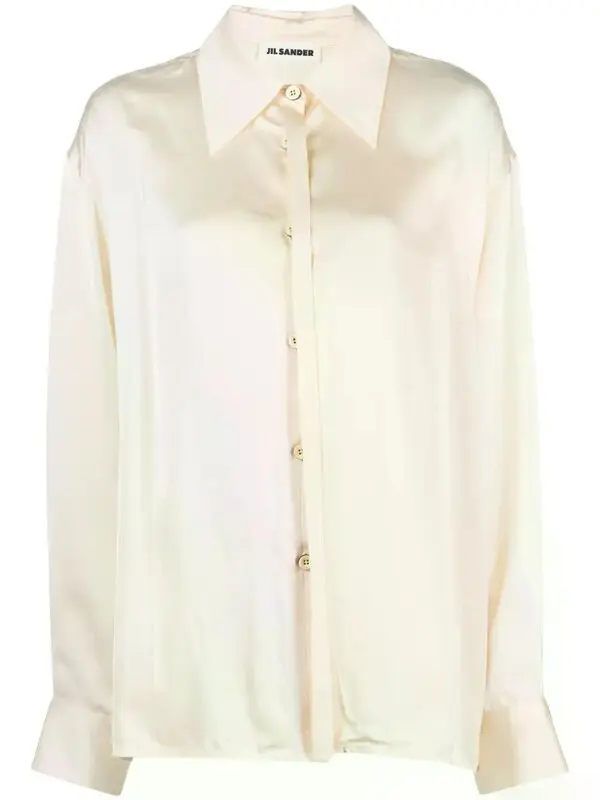 JIL SANDER Long-sleeve Buttoned Shirt - Neutrals