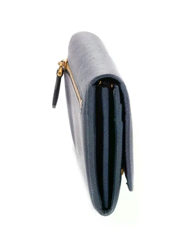 Prada Saffiano Flap Continental Wallet