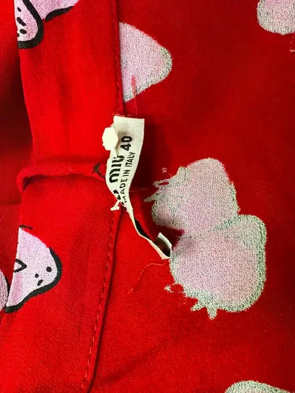 Miu Miu Strawberry-print Wrap Skirt