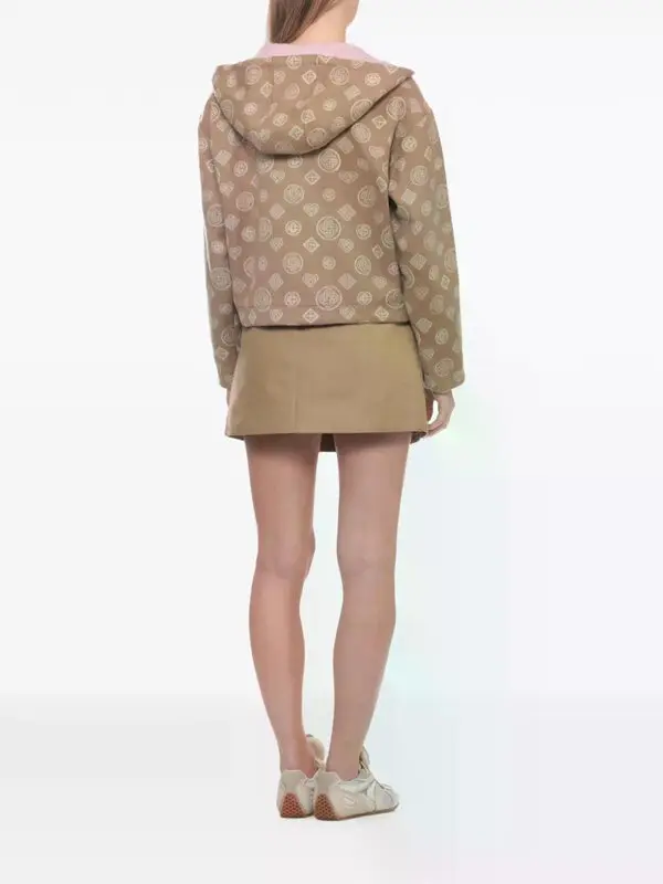 Casablanca Monogram-pattern Wool Hoodie
