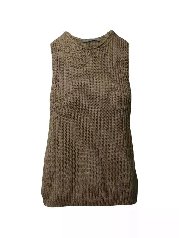 Vince Waffle-stitch Sleeveless Top
