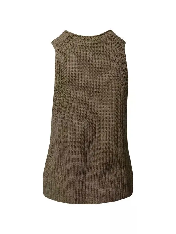Vince Waffle-stitch Sleeveless Top