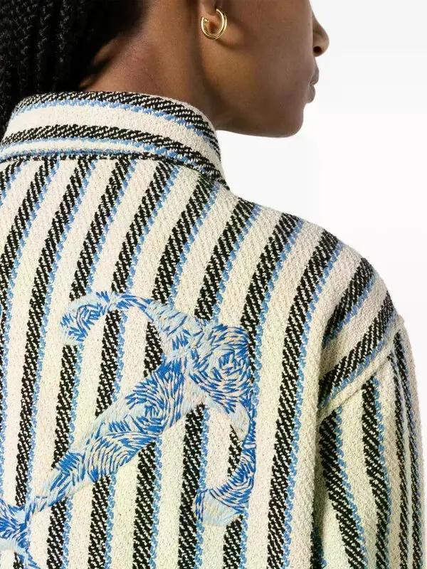 Off-White Arrows-embroidered Woven Shirt