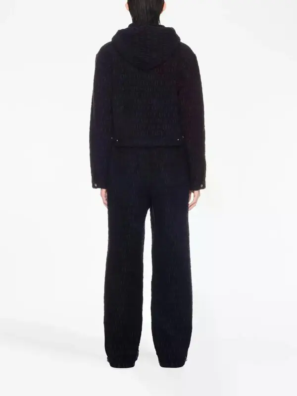 Off-White Bouclé Straight Trousers