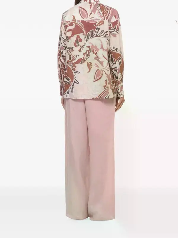 Marella Abstract-print Button-down Shirt