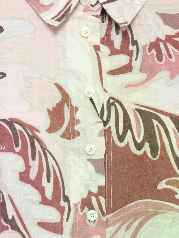 Marella Abstract-print Button-down Shirt