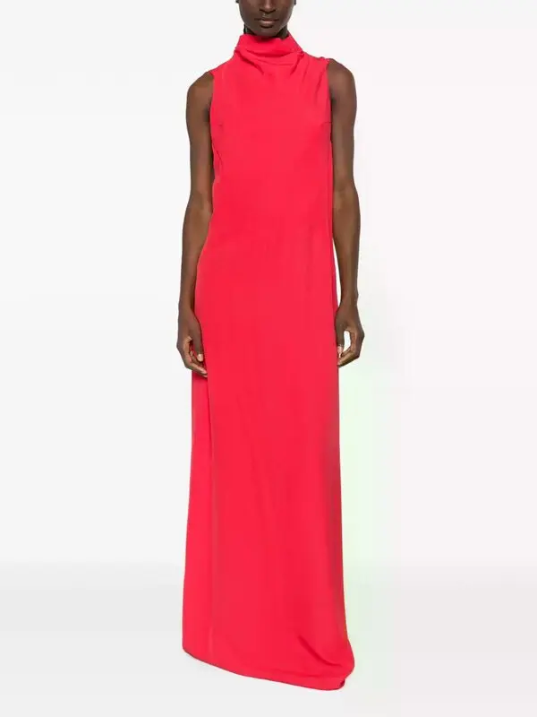 Bcbgmaxazria Cut-out High-neck Maxi Dress