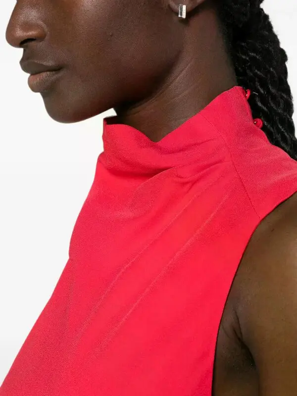 Bcbgmaxazria Cut-out High-neck Maxi Dress