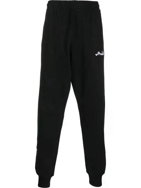 Off-White Logo-embroidered Track Pants - Black