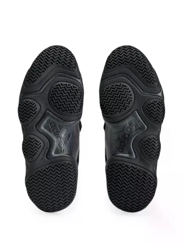 Y3 Megaball Sculptural Leather Sneakers - Silver