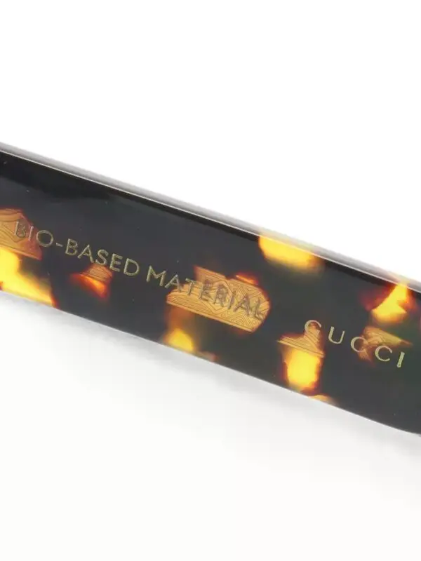 Gucci 2020s Tortoiseshell-effect Square-frame Sunglasses