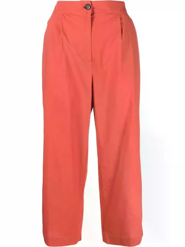 Woolrich Cropped-leg Cotton Trousers - Orange