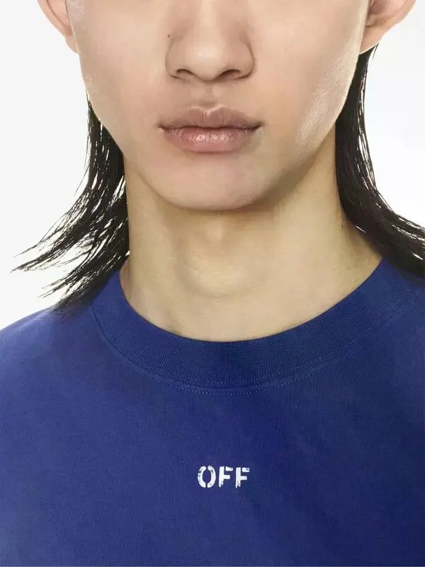 Off-White Off-stamp Short-sleeve T-shirt - Blue