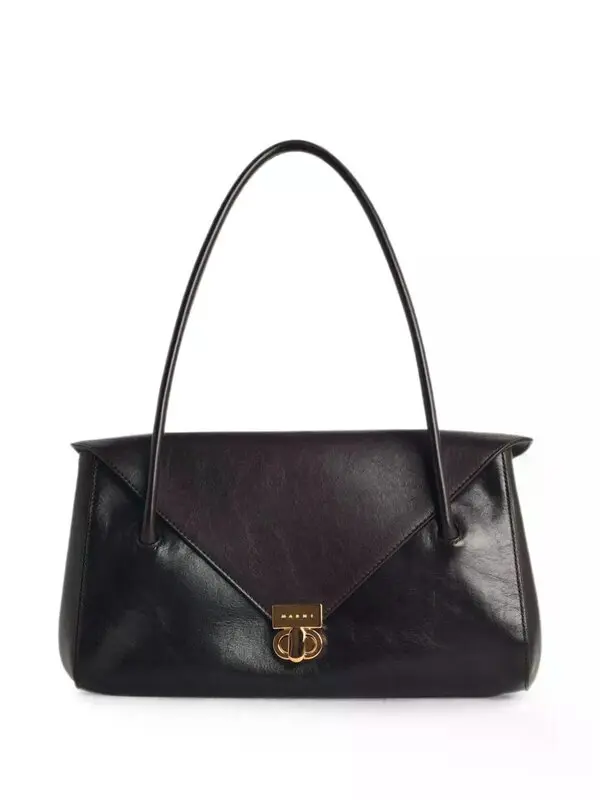 Marni East West Leather Shoulder Bag - Brown