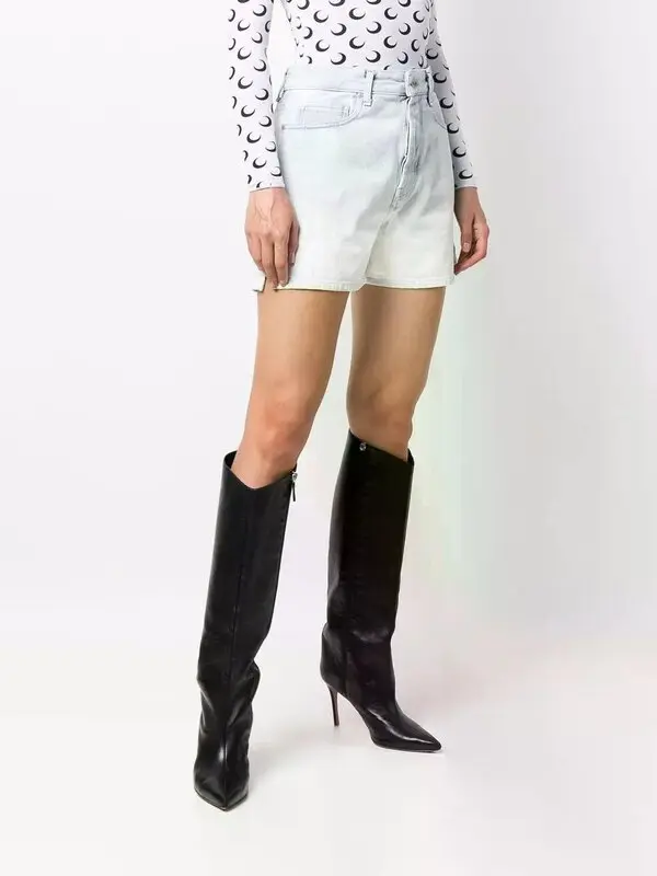 Off-White Gradient-effect Denim Shorts